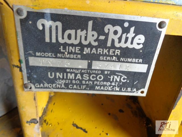 UNIMASCO "Mark-Rite" line marker. &... | April NetAuction | RTI NetAuctions